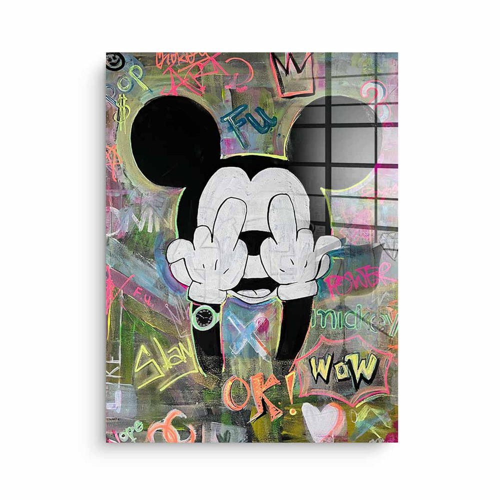 Dotcomcanvas® Acrylglasbild Acrylglasbild Comic Hochkant Pop Art
