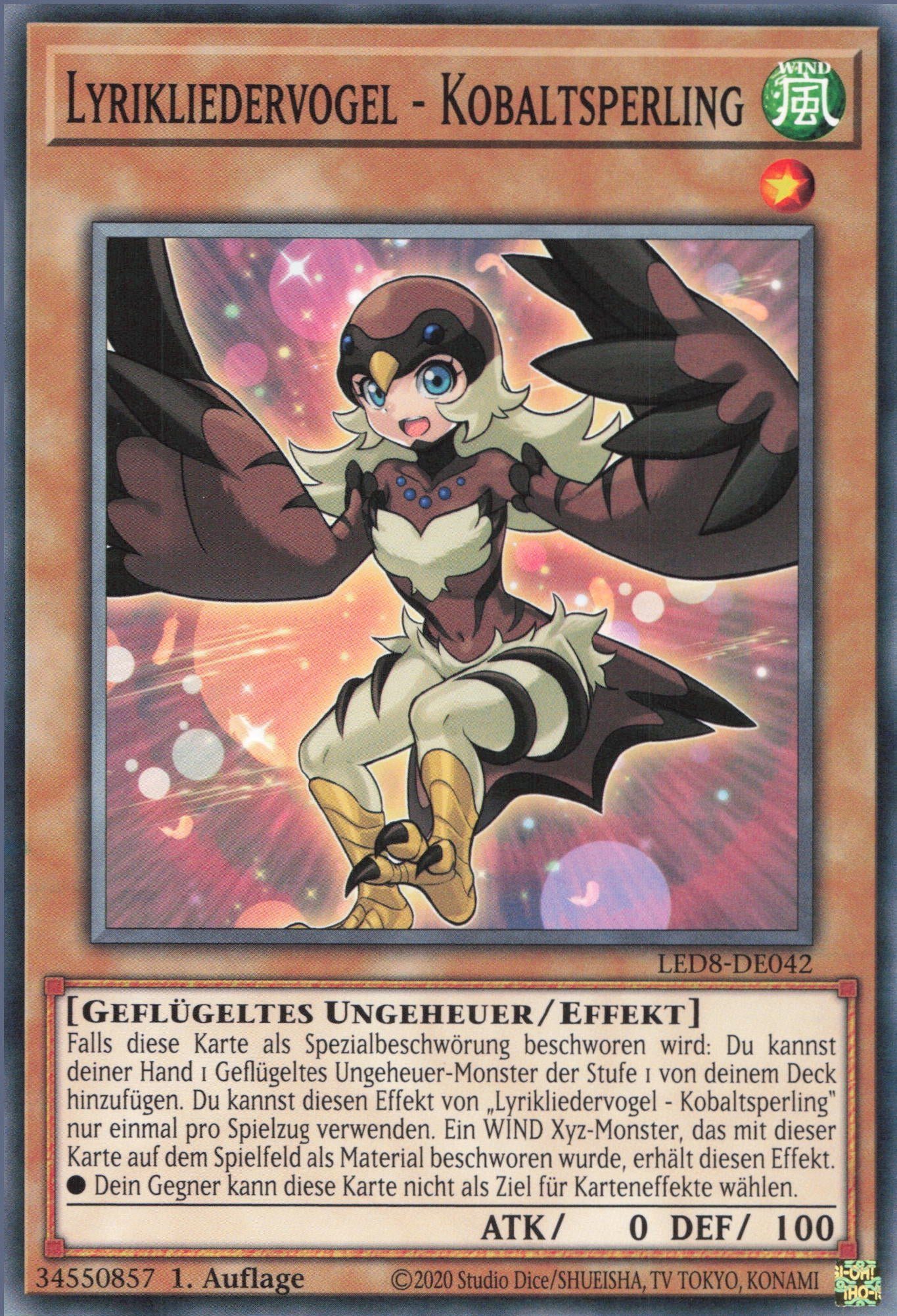 Recollectibles Sammelkarte Yugioh Karte Lyrikliedervogel