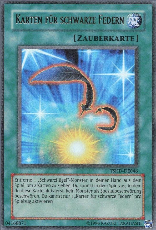 Recollectibles Sammelkarte Yugioh Karte Karten Für Schwarze Federn V 1