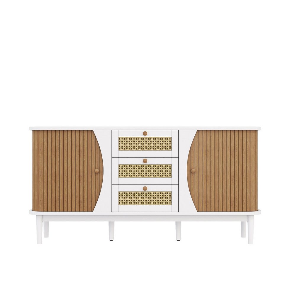 Ideasy Sideboard Rustikales Sideboard Aufbewahrungsschrank Kommode