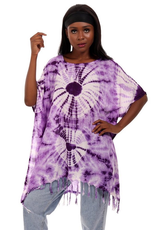 Yc Fashion And Style Longshirt Hippie Long Shirt Mit Batik Muster One