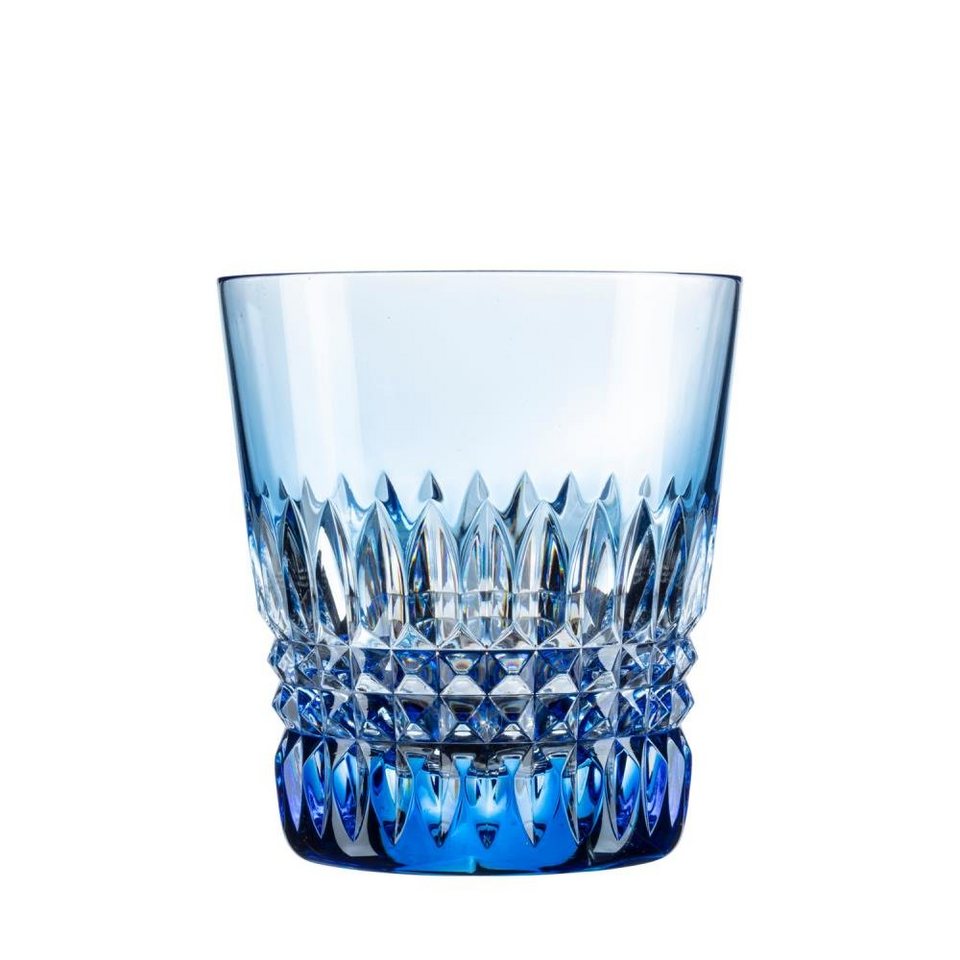 Arnstadt Kristall Tumbler Glas Trinkglas Becher Empire Aqua Blau 95cm