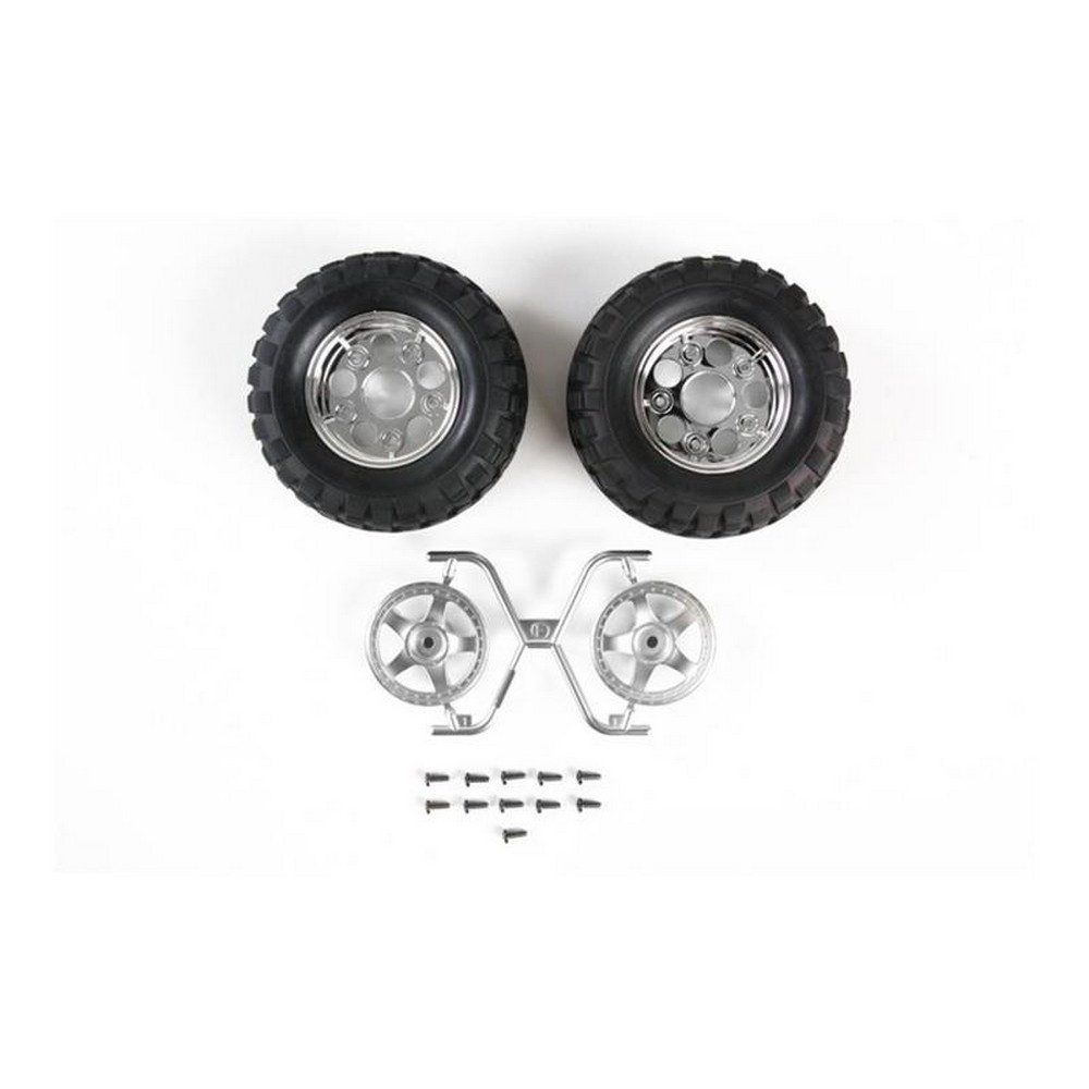 Tamiya Modellbausatz CC-01 Räder (2) Rock Block 5-