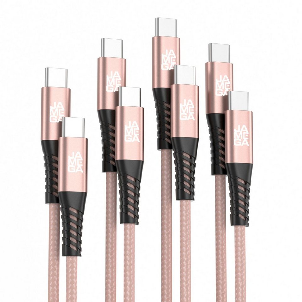 Jamega Usb C Zu Usb C Kabel 480mbps 60w Mit Metall Stecker Robust 05m