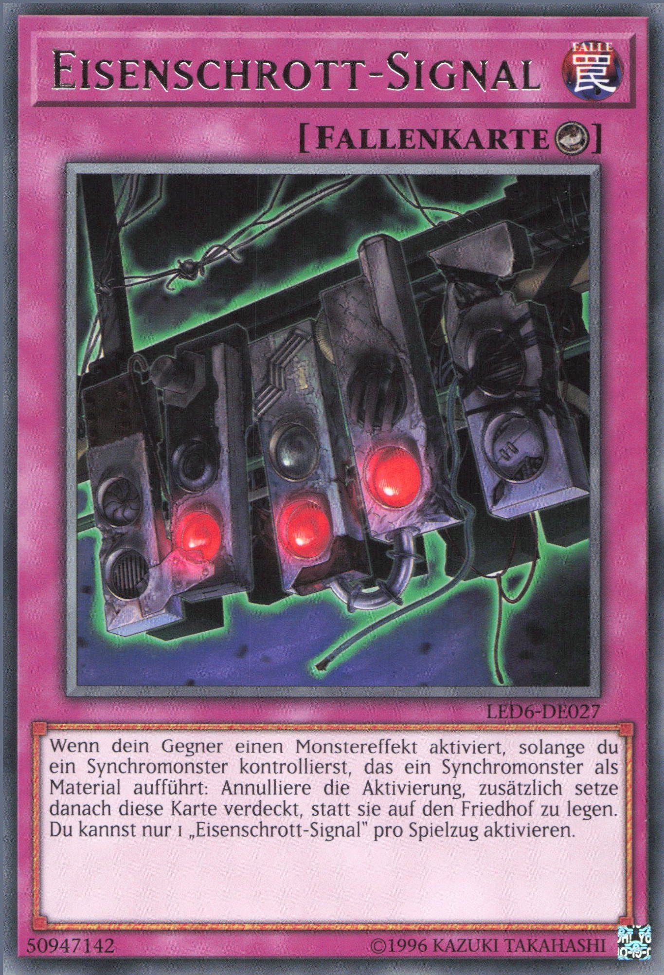 Recollectibles Sammelkarte Yugioh Karte Eisenschrott Signal Deutsch