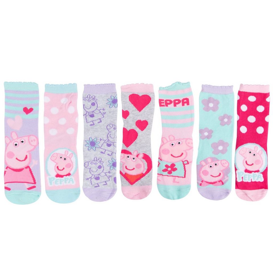 United Labels® Socken Peppa Wutz Socken Für Mädchen Sneaker