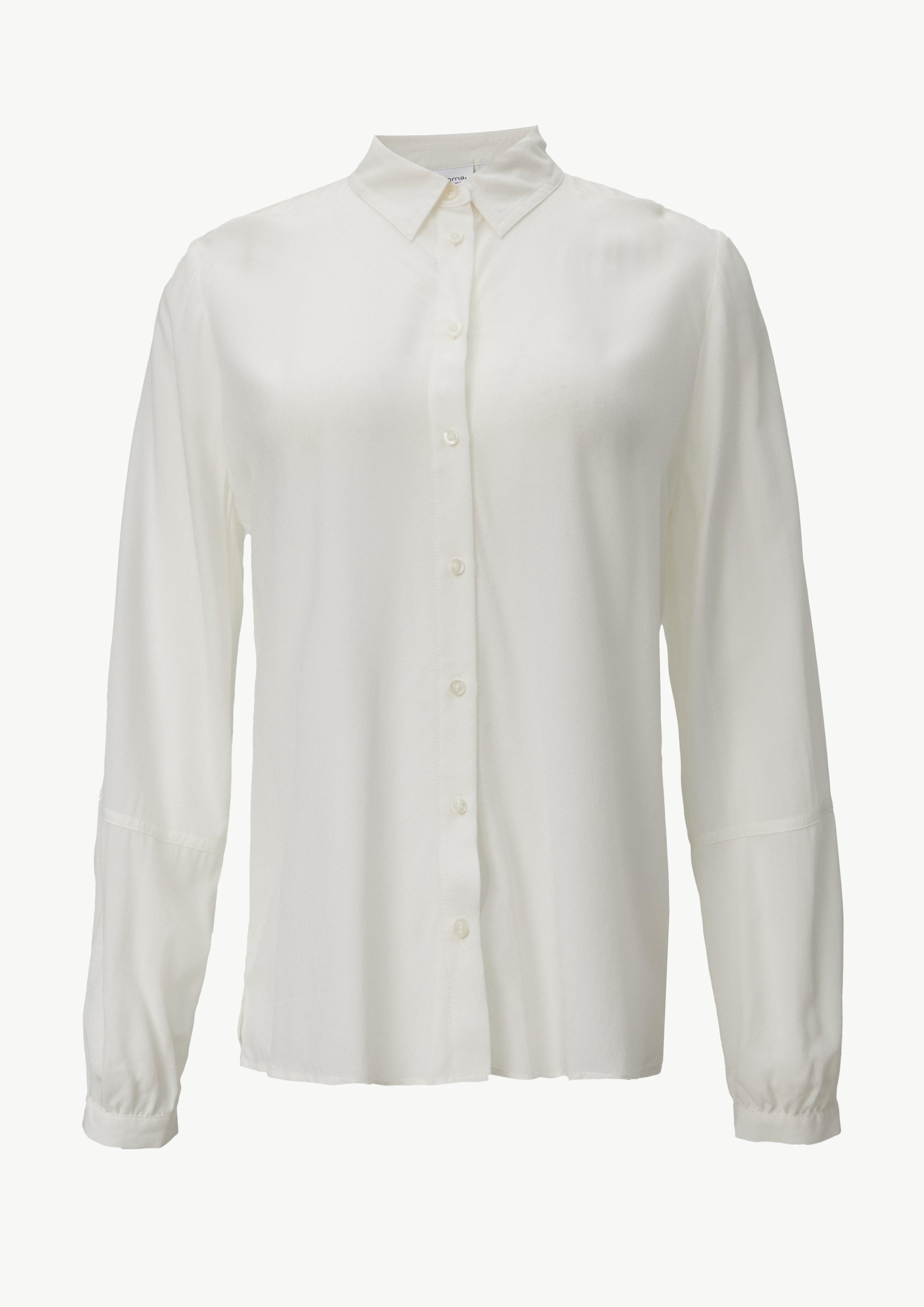 Comma Casual Identity Langarmbluse Viskose Bluse Mit Hemdkragen Und
