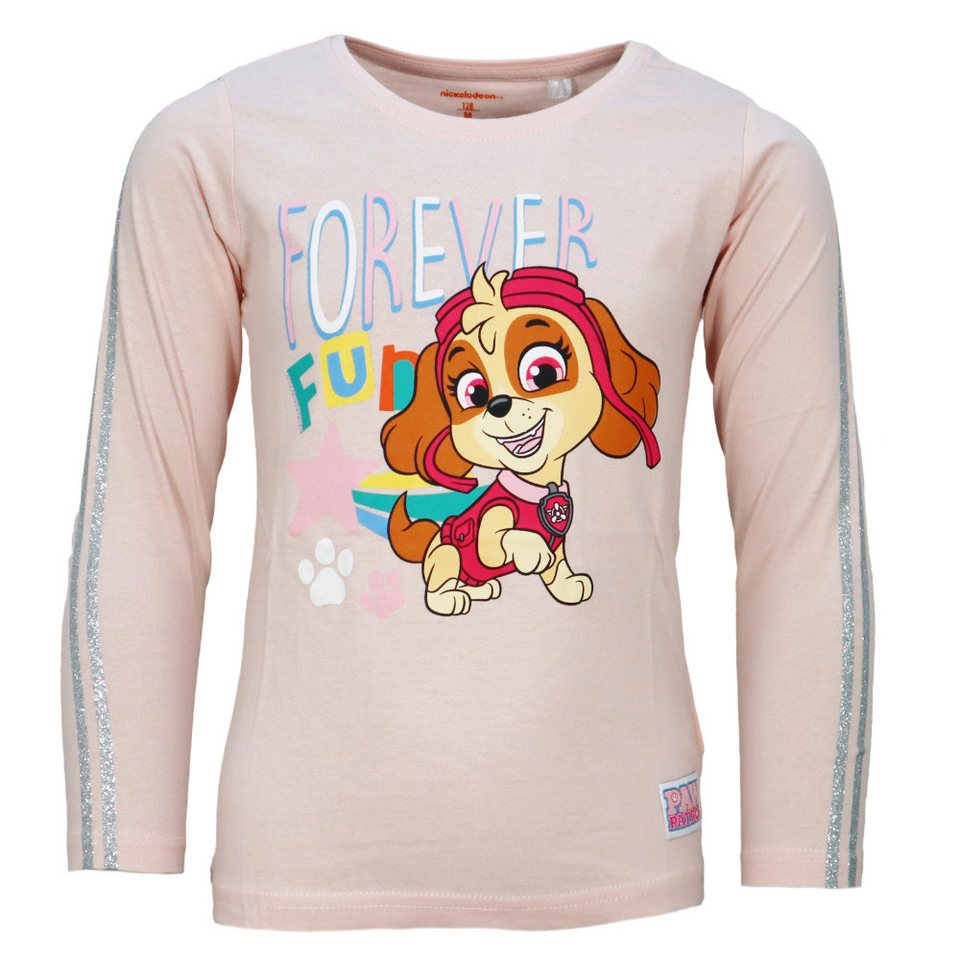 Paw Patrol Langarmshirt Paw Patrol Skye Kinder Mädchen Langarmshirt