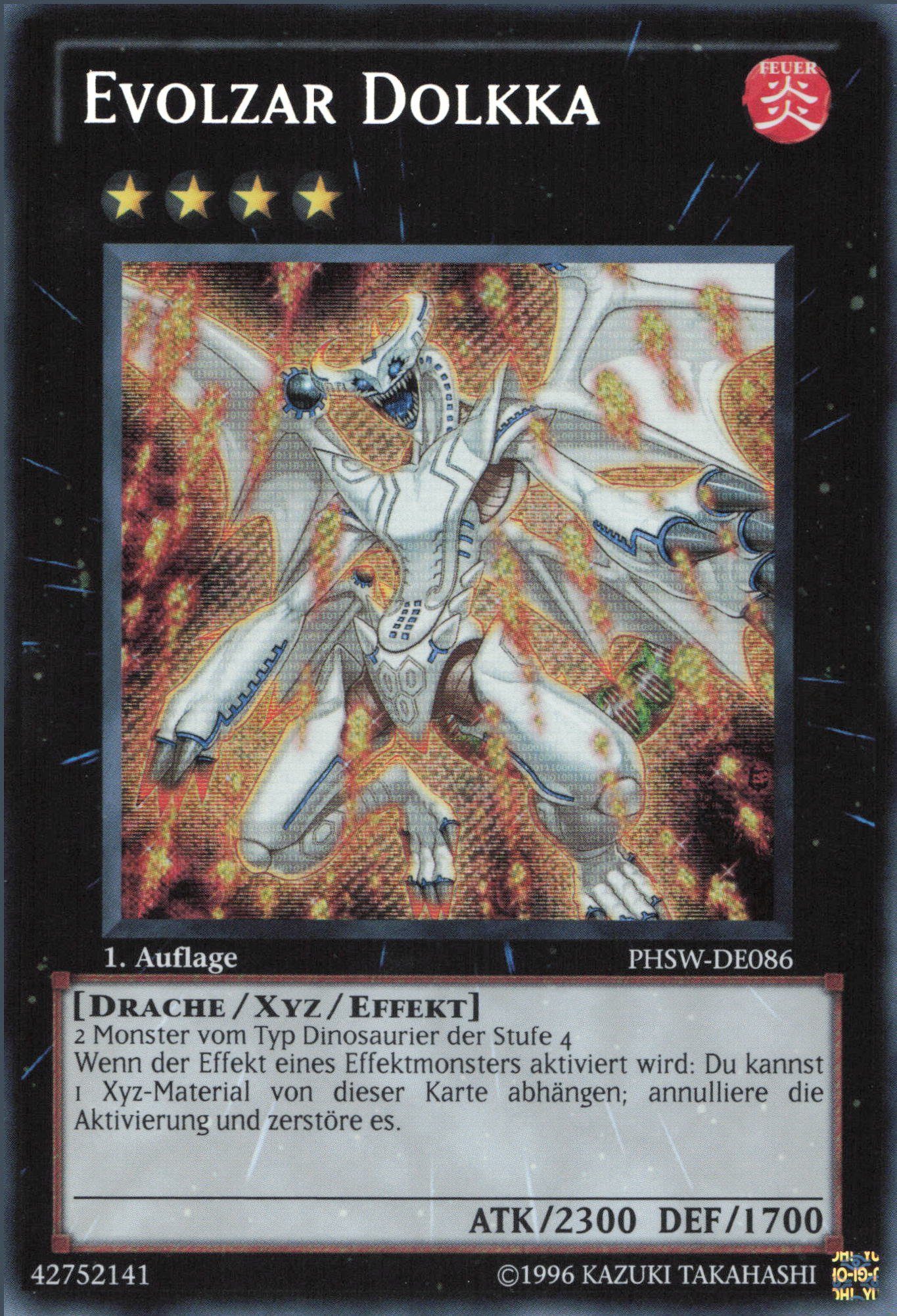 ReCollectibles Sammelkarte YuGiOh Karte Evolzar Dolkka, Yu-Gi-Oh! Karte PHSW-EN086 Secret Rare