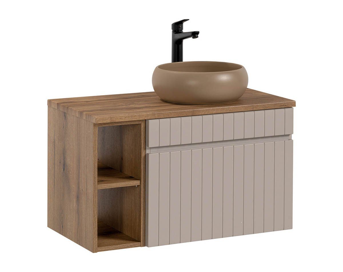 Einfachgutemoebel Waschtisch Set Badezimmer Waschplatz Karata 80cm