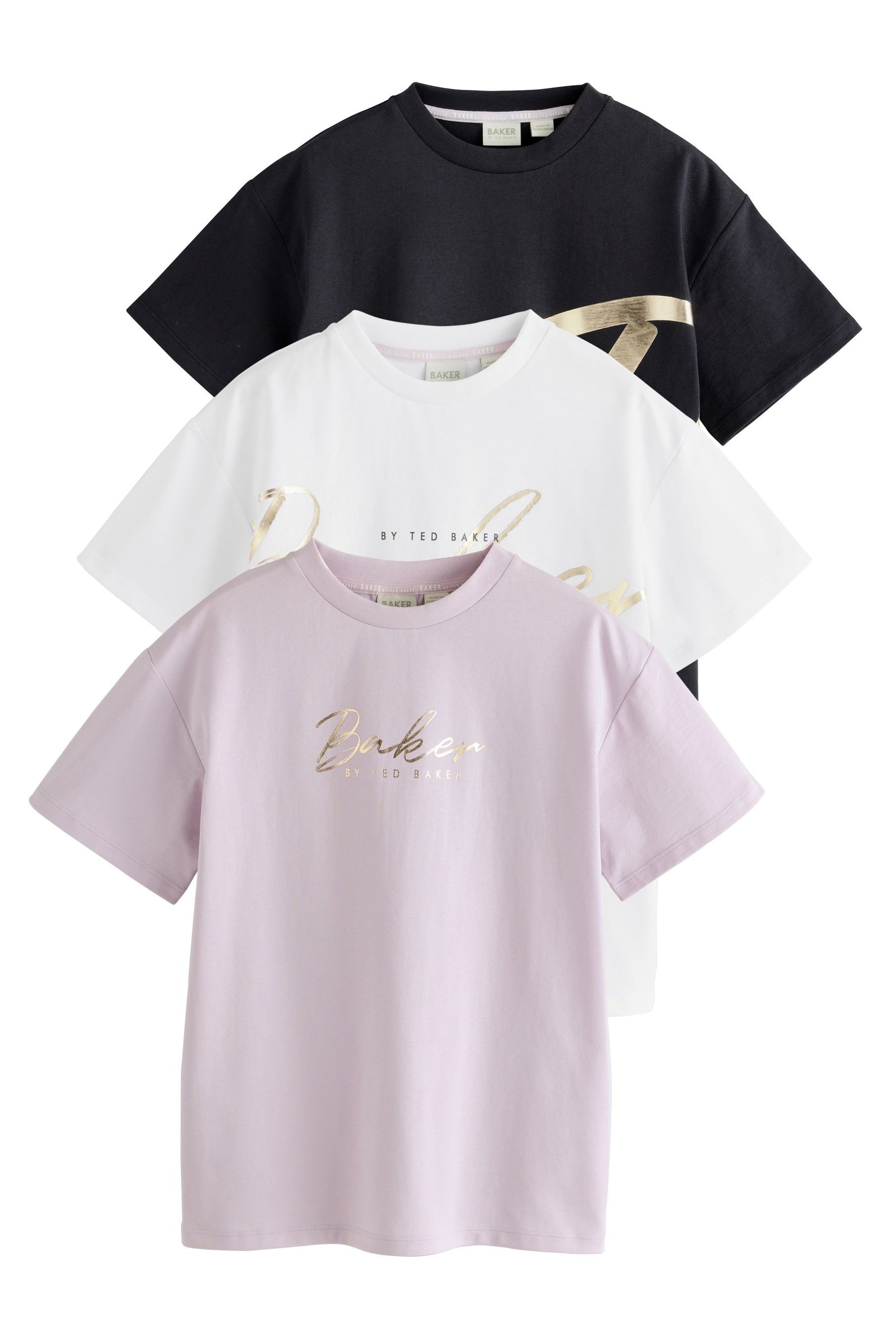 Baker by Ted Baker T-Shirt Baker by Ted Baker Grafik-T-Shirts im 3er-Pack (3-tlg), Trendige Styles
