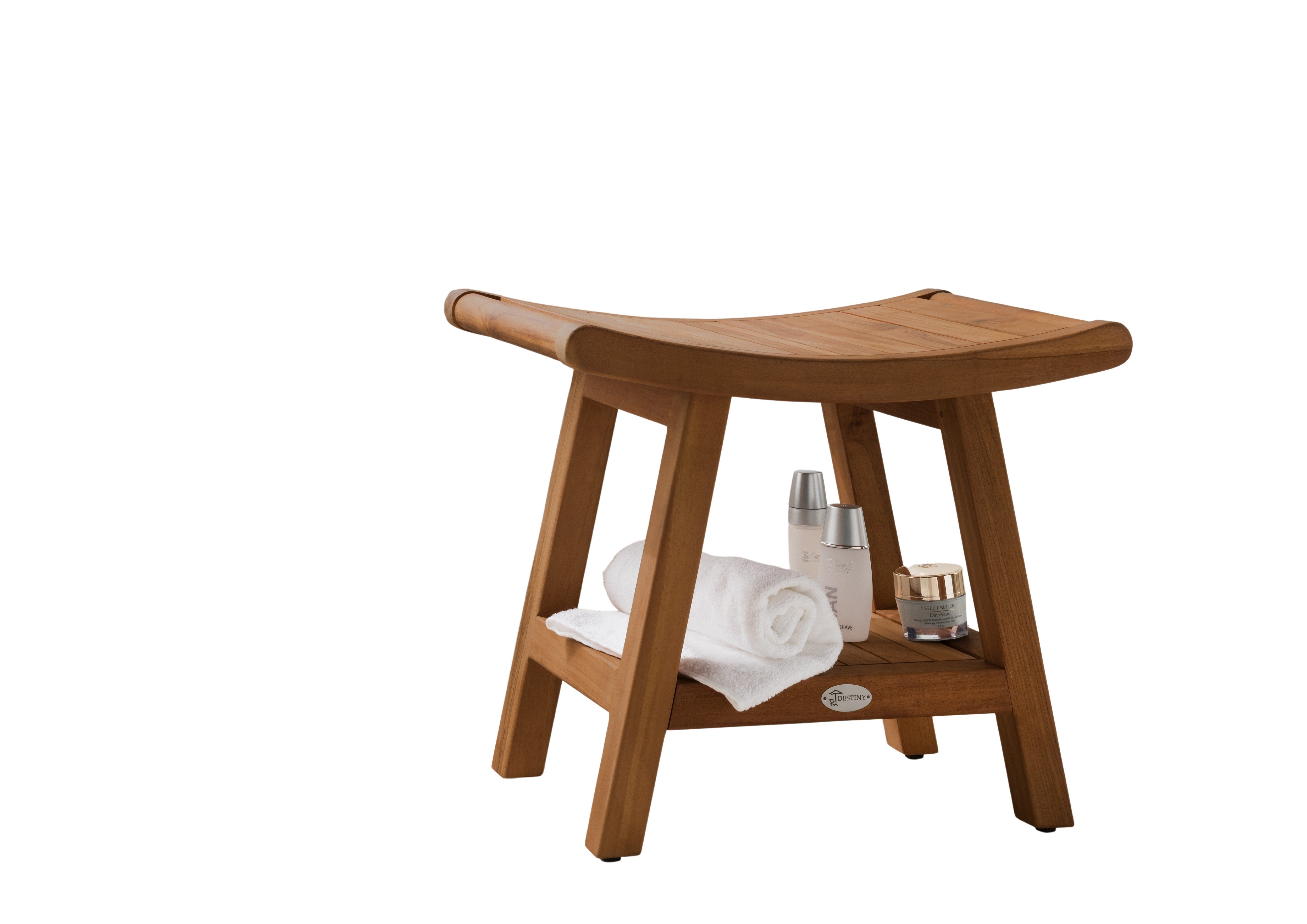 Destiny Badhocker SPA & LIVING, Japan Style mit Ablagefach 52x35,5x45 ...
