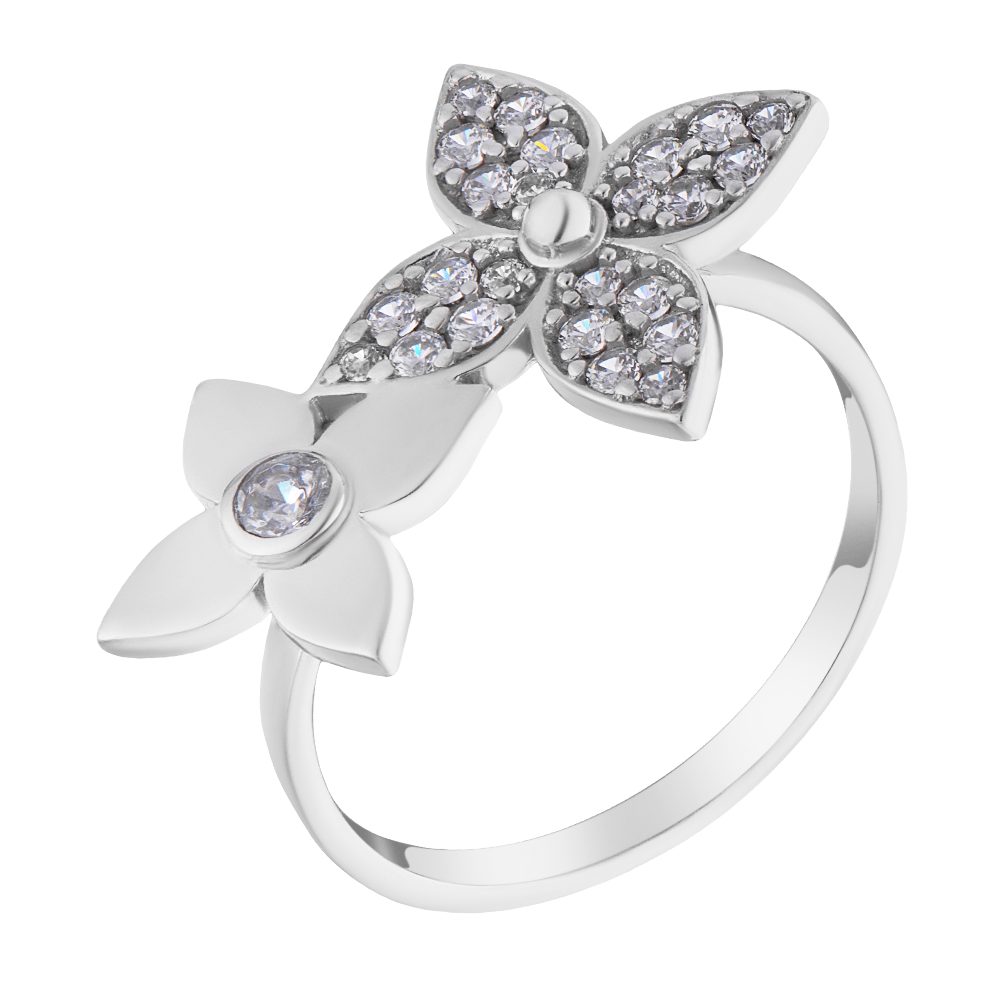 Secretforyou Fingerring Ring Fingerring 925 Silber Zirkonia Steine Echtschmuck