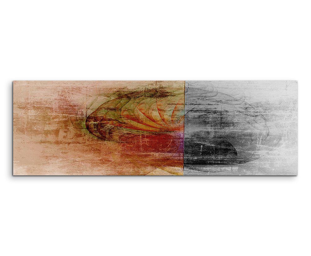 Sinus Art Leinwandbild Abstraktes Panoramabild 1490 150x50cm