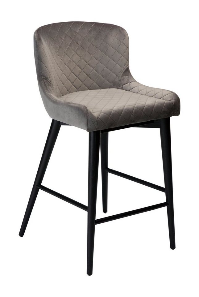 Ebuy24 Barschrank Danform Vetro Barhocker Counterstuhl Velour Grau