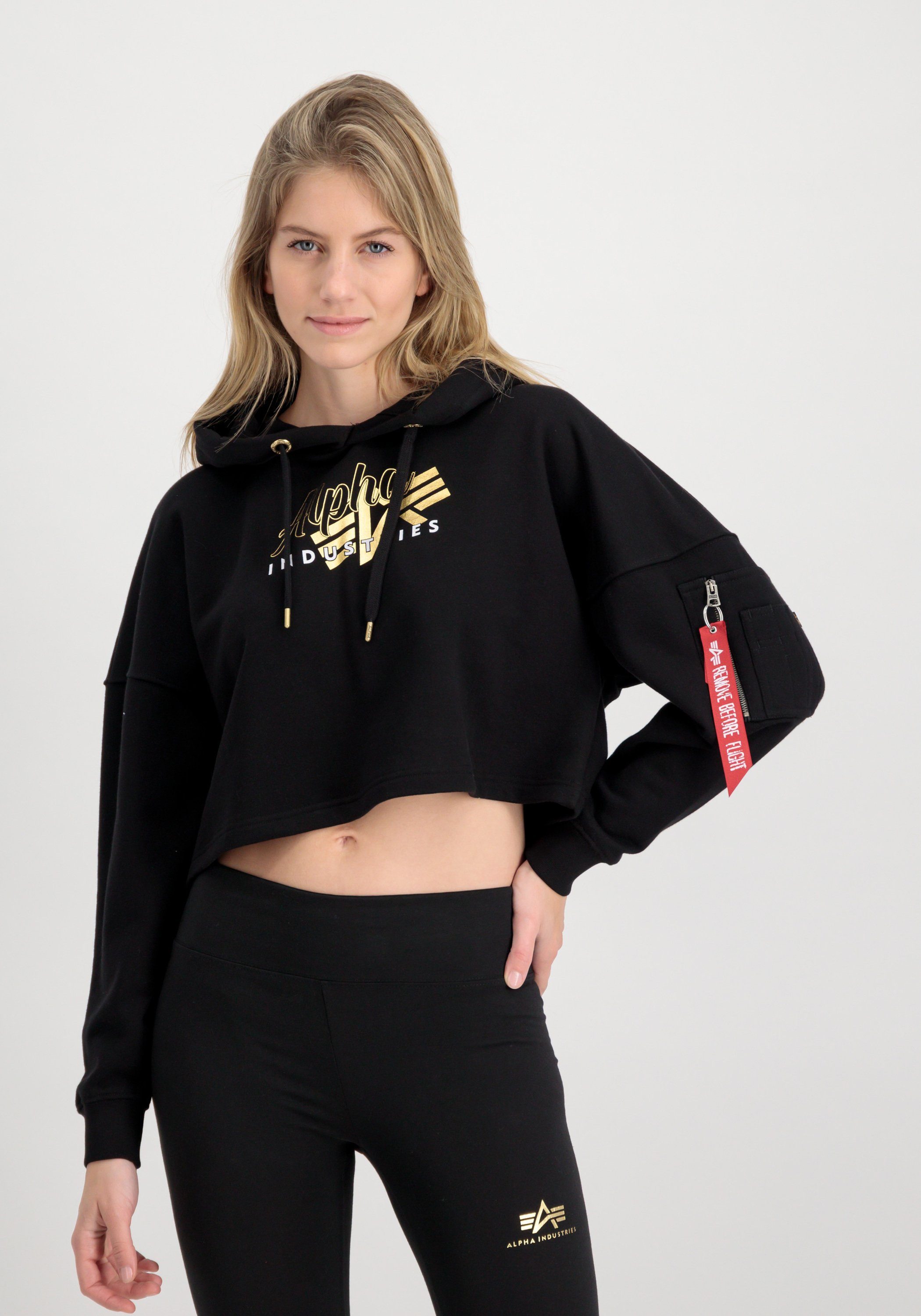 Schwarze Alpha Industries Hoodies für Damen kaufen | OTTO