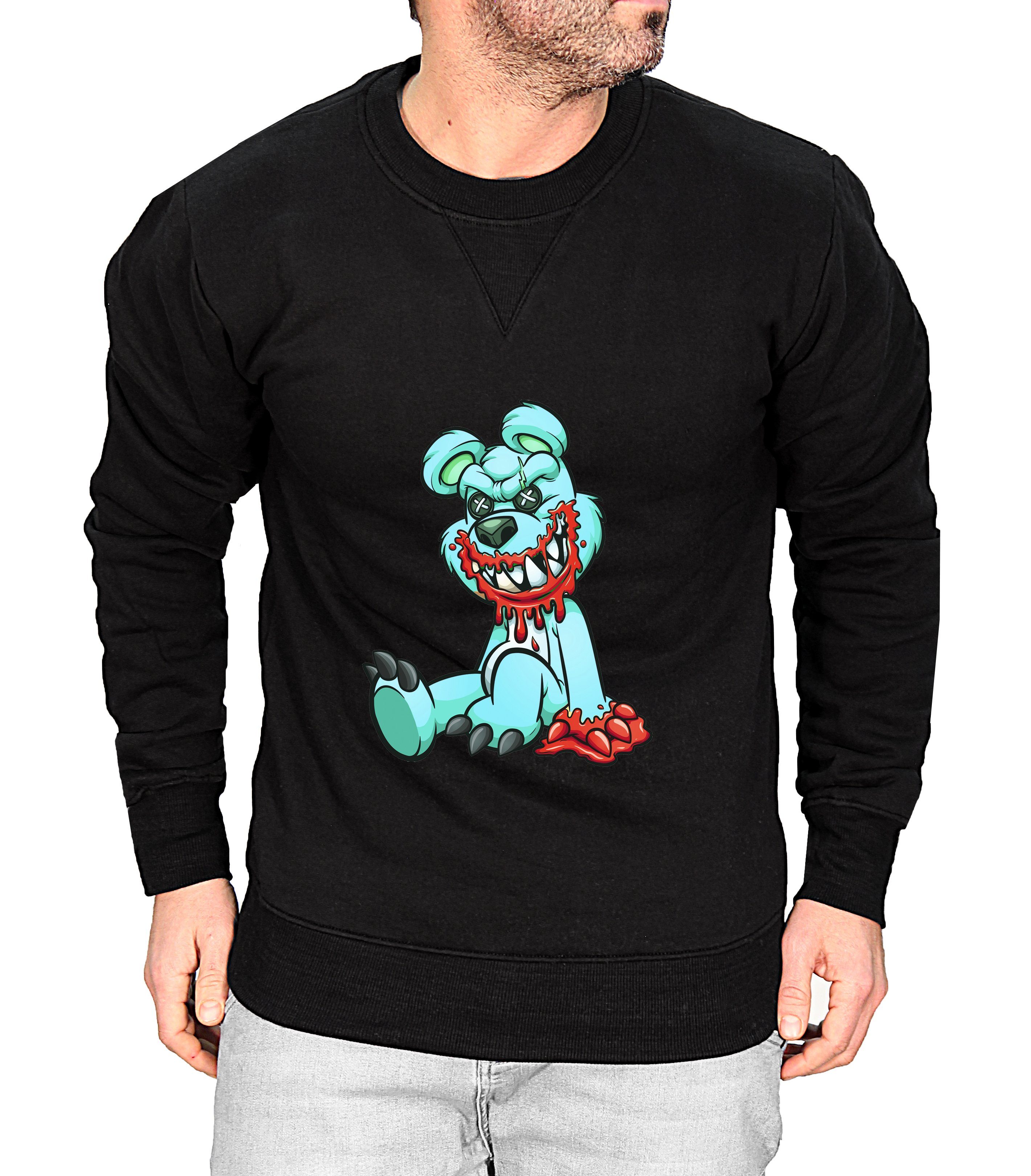 RMK Rundhalspullover Herren Pullover Langarmshirt Sweatshirt Pulli ...