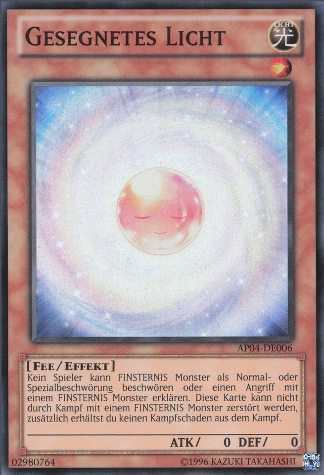 Recollectibles Sammelkarte Yugioh Karte Gesegnetes Licht Deutsch Yu Gi