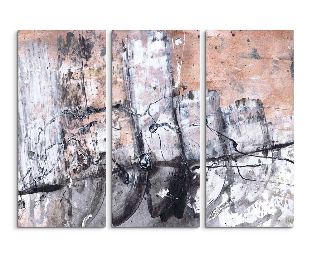 Sinus Art Leinwandbild 130x90cm Wandbild Abstrakt 668 3x90x40cm