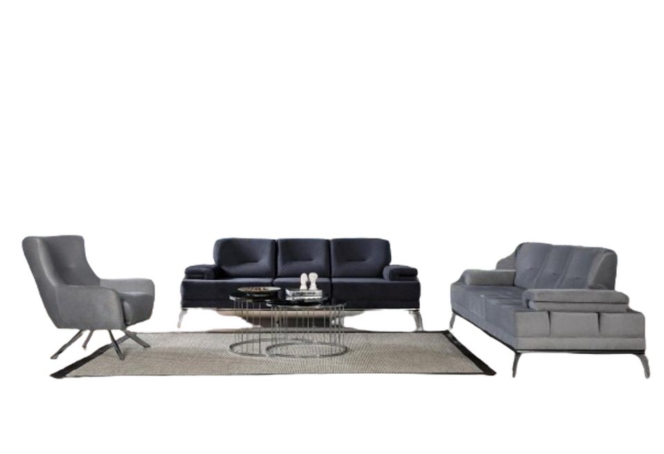 Jvmoebel Wohnzimmer Set Komplette Stoffsofa Garnitur Moderne
