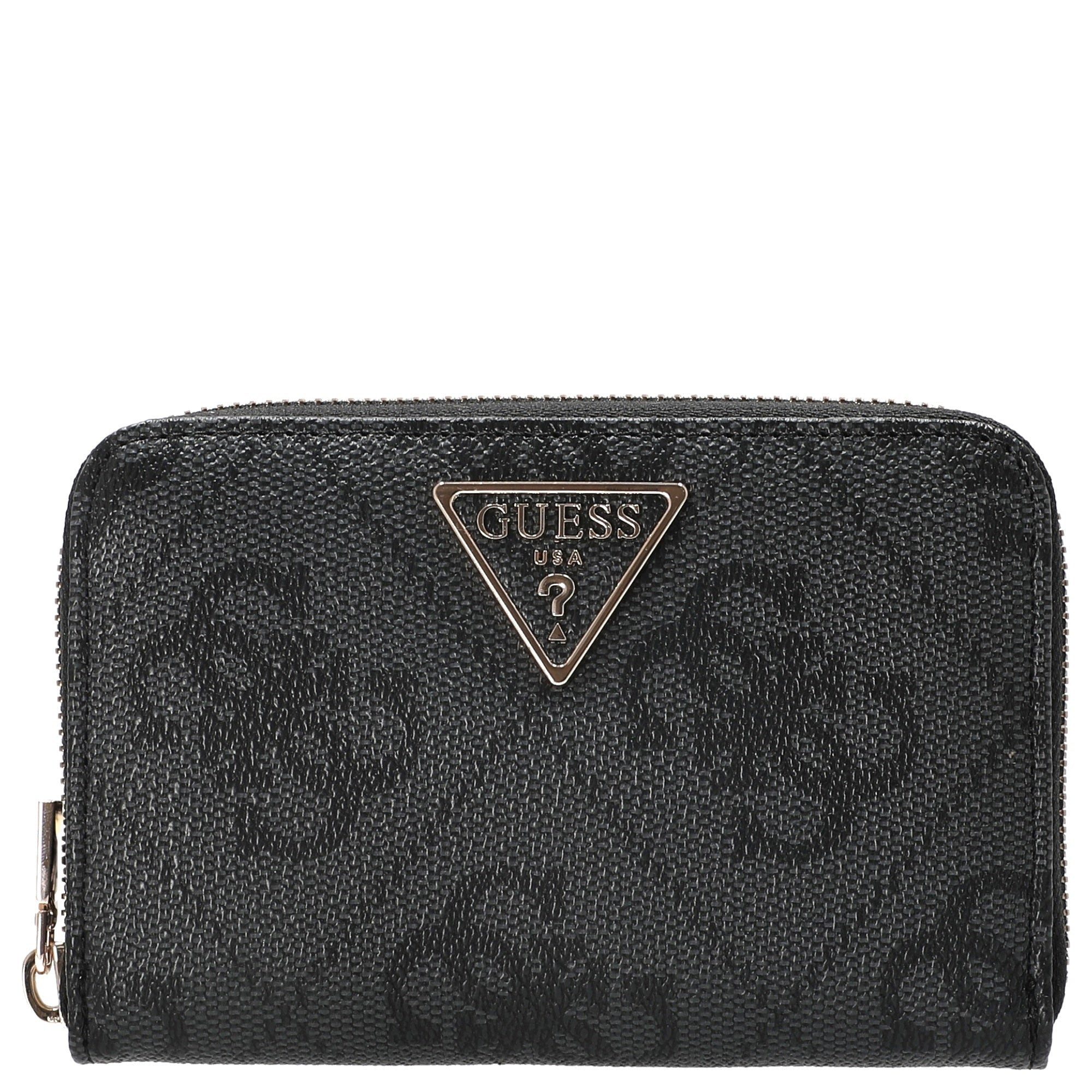 Guess Kartenetui Laurel ll SLG Med Zip - Geldbörse 6cc 14 cm (coal logo ...