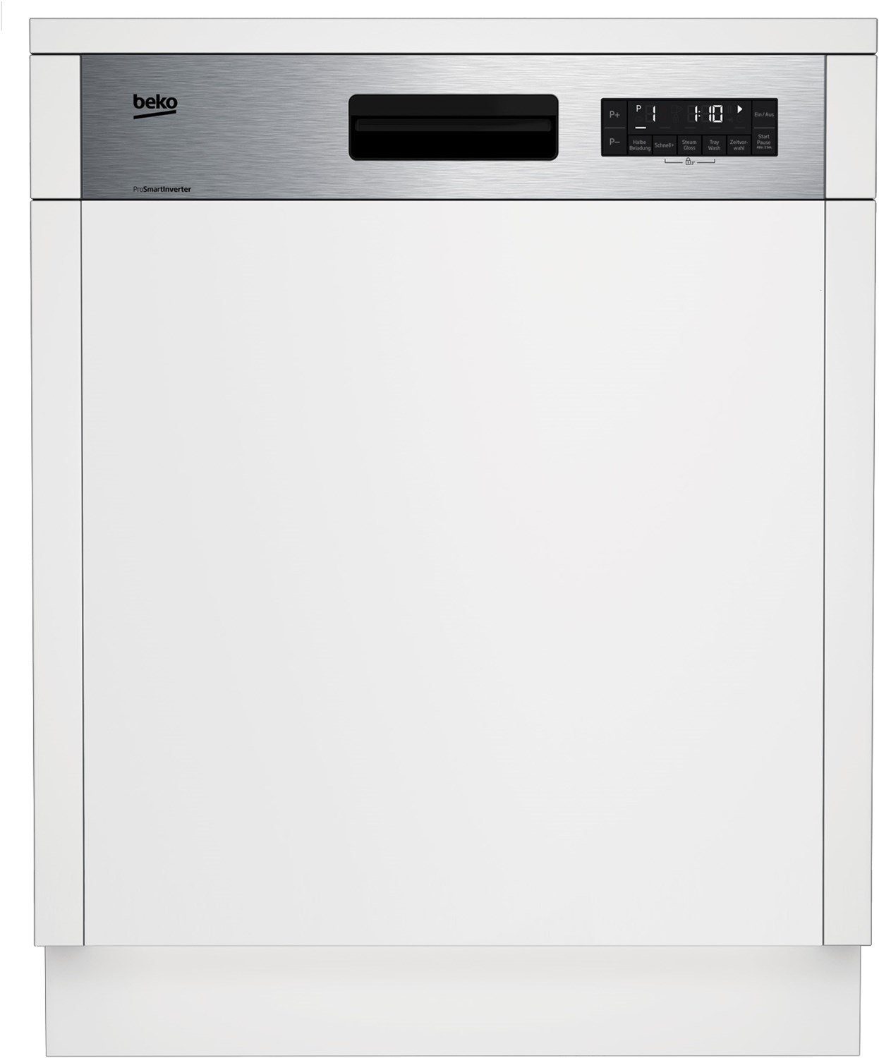 BEKO teilintegrierbarer Geschirrspüler DSN6634FXBG, Backblech-Halterung ...