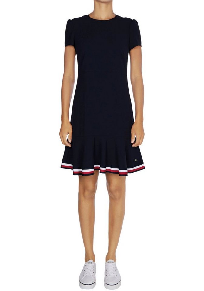 Tommy Hilfiger Jerseykleid Skater Dress Ss Mit Volant And Den Typischen