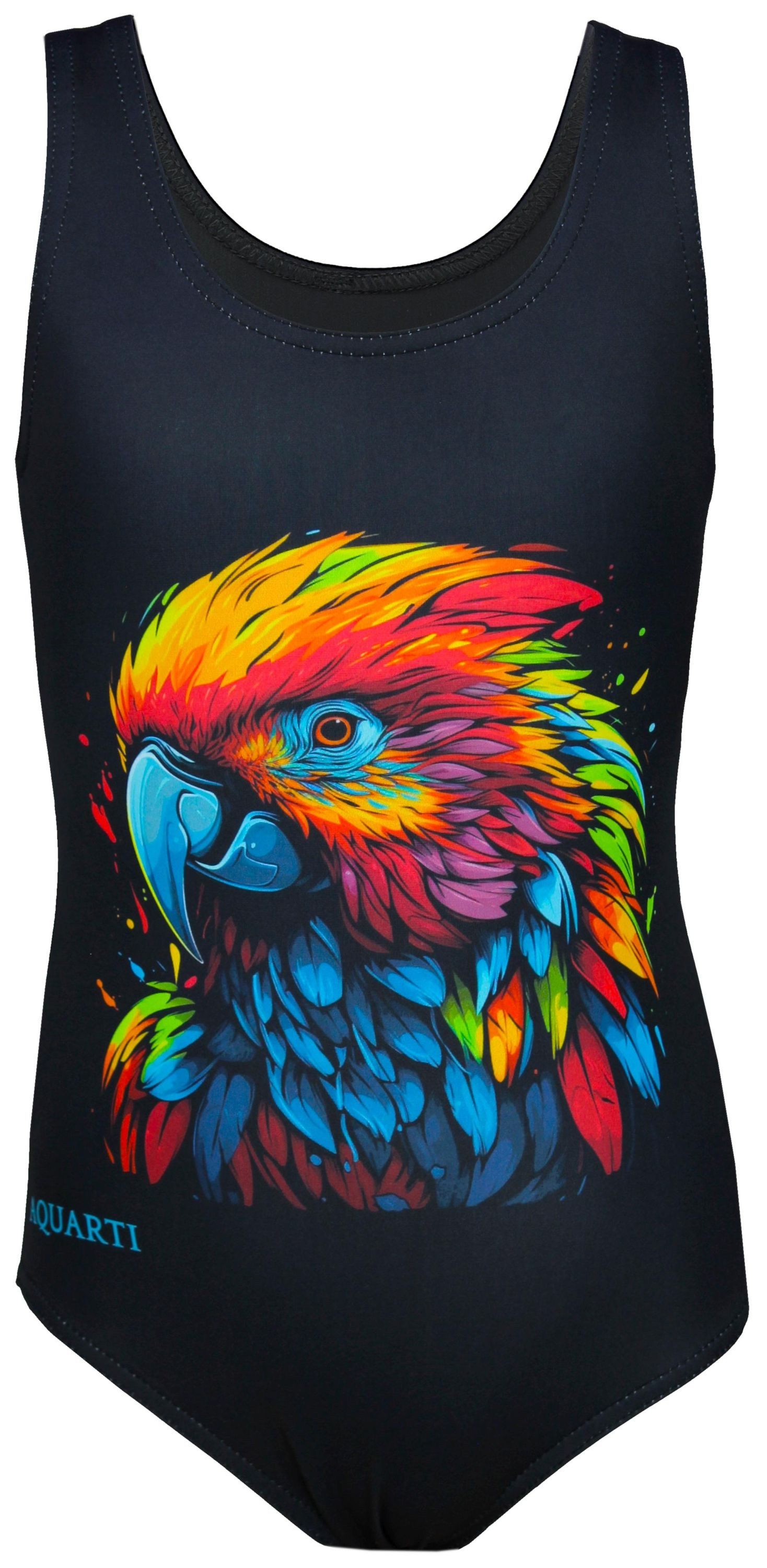 Aquarti Badeanzug Aquarti Mädchen Badeanzug mit Ringerrücken Print ...