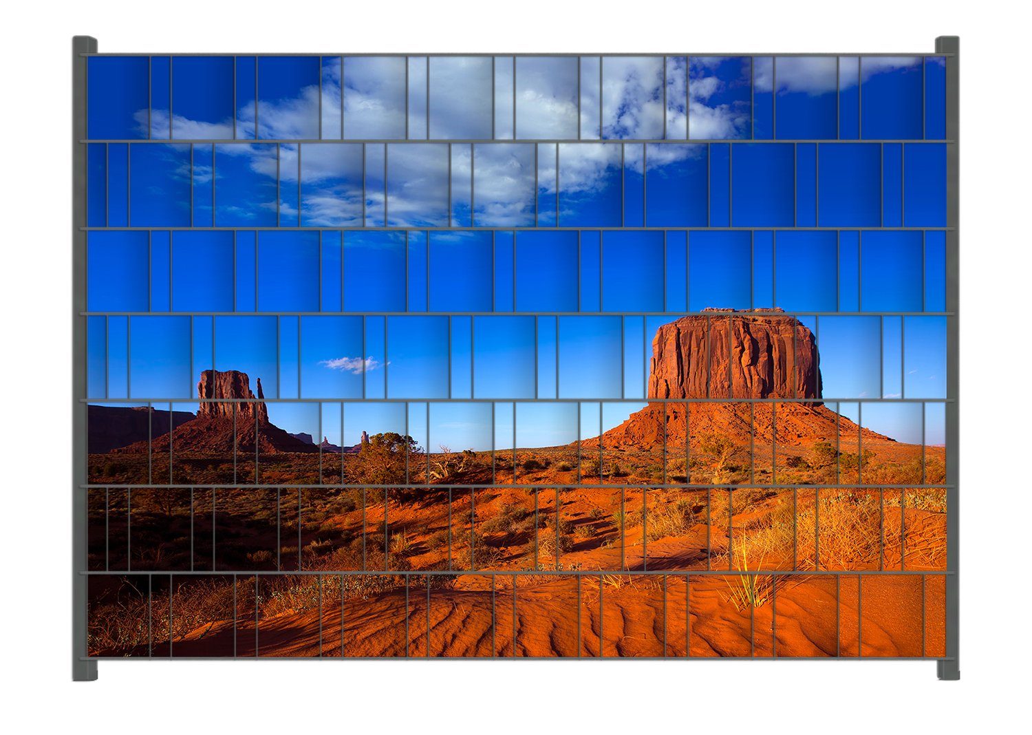 Wallario Sichtschutzstreifen Monument Valley Am Abend I Für