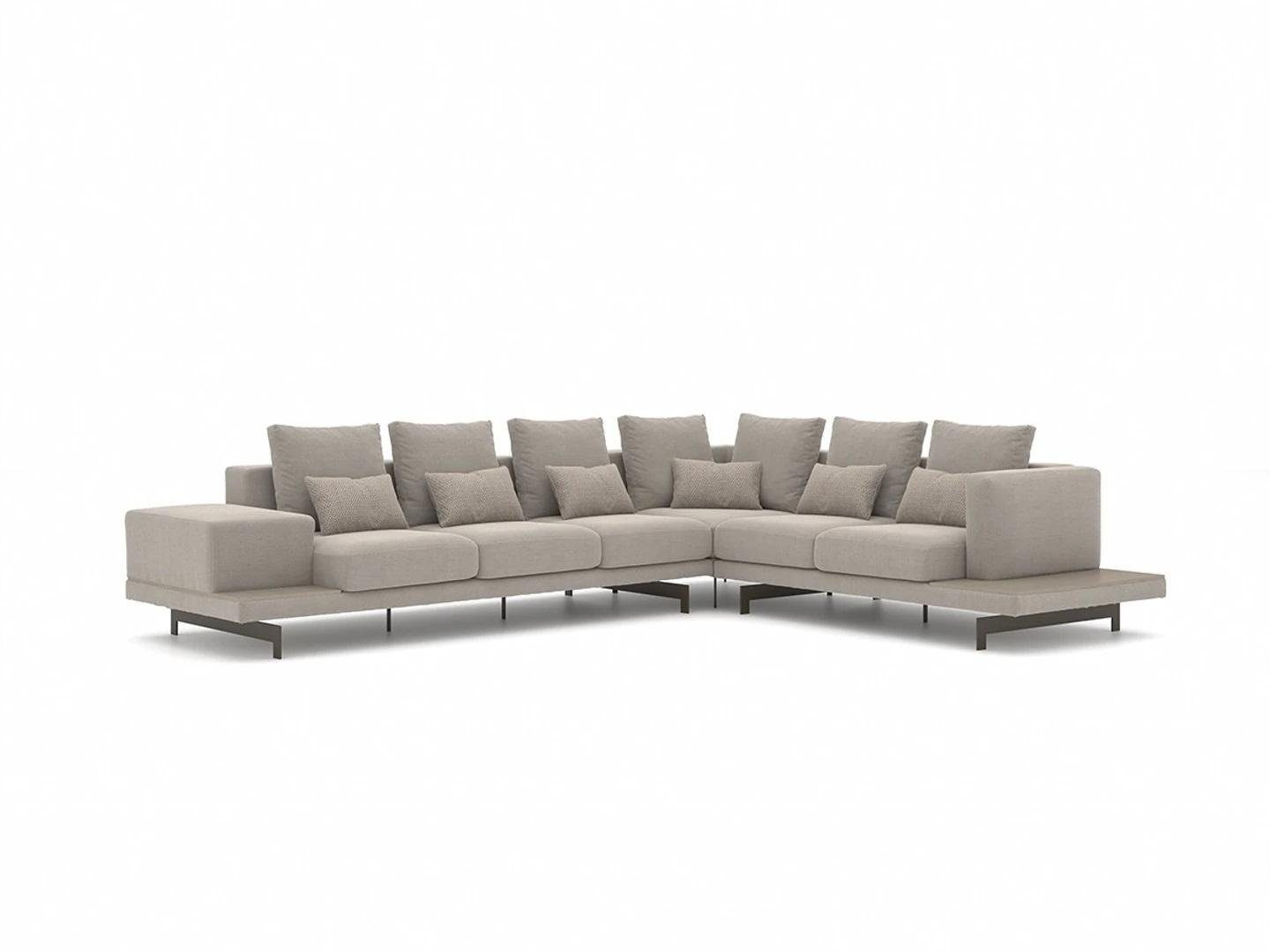 Jvmoebel Ecksofa Polstermöbel Grau Designer Ecksofa L Form Polster