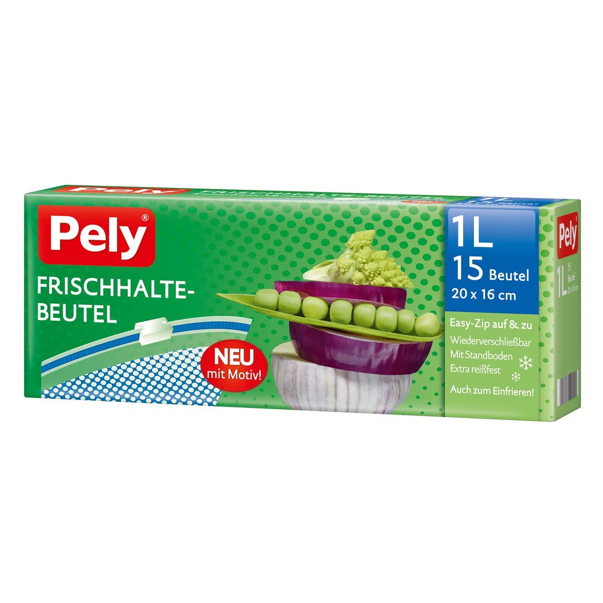 PELY Frischhaltebeutel Frischhalte-Beutel mit Sicherheits-Verschluss, 1 ...