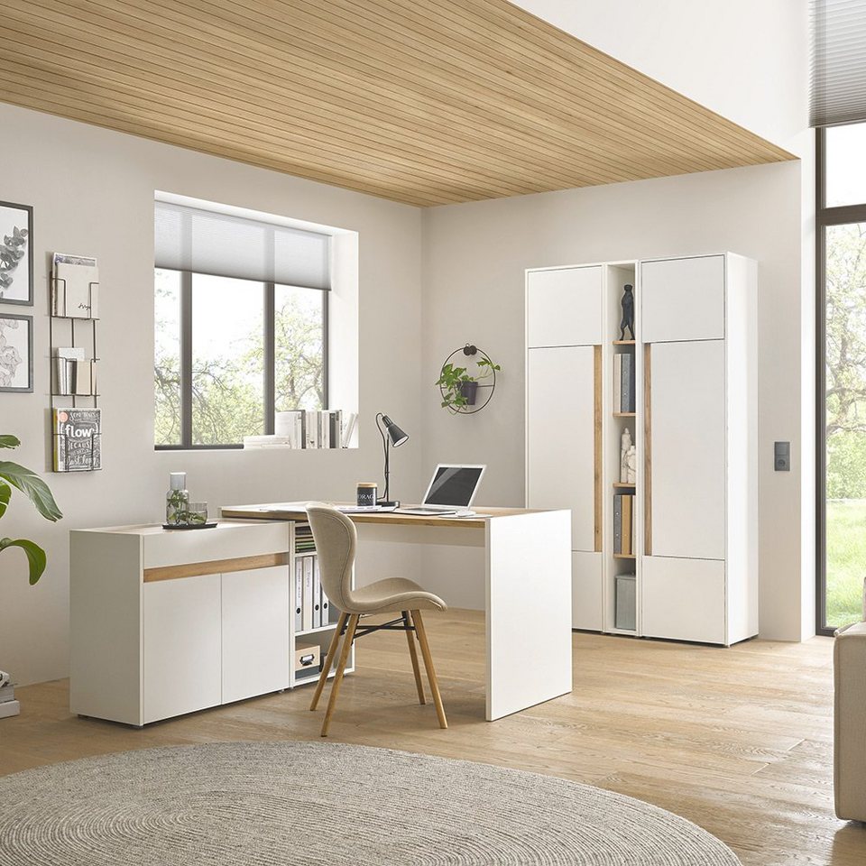 Lomadox Büromöbel Set Crisp 61 Spar Set 6 Tlg Schreibtisch Regal