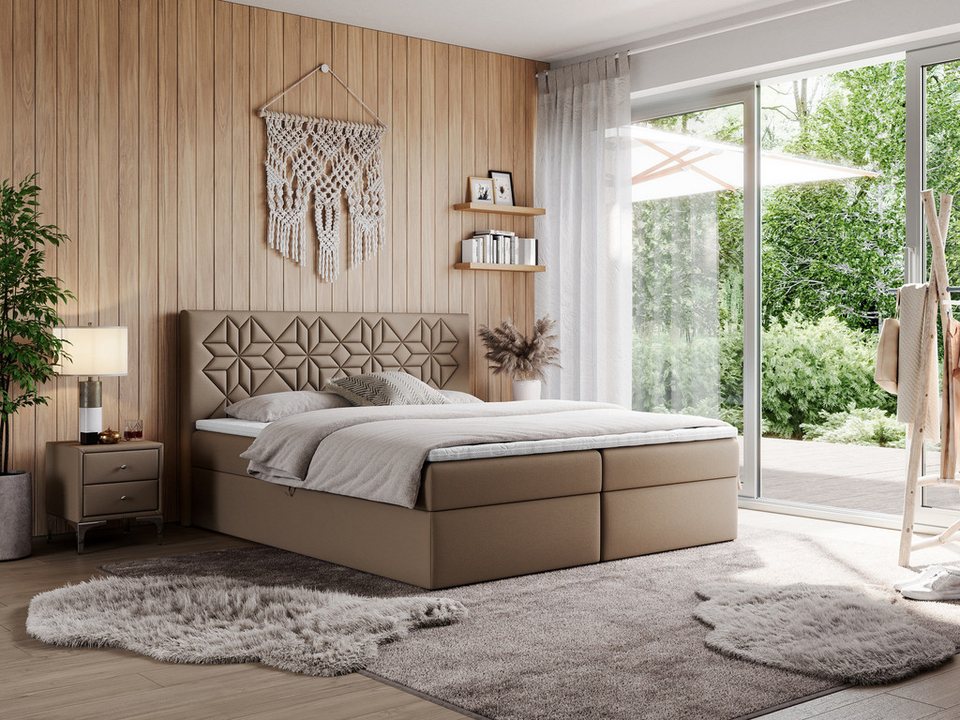 Mks MÖbel Boxspringbett Leila Set Packung Boxspringbett T30 Schaum