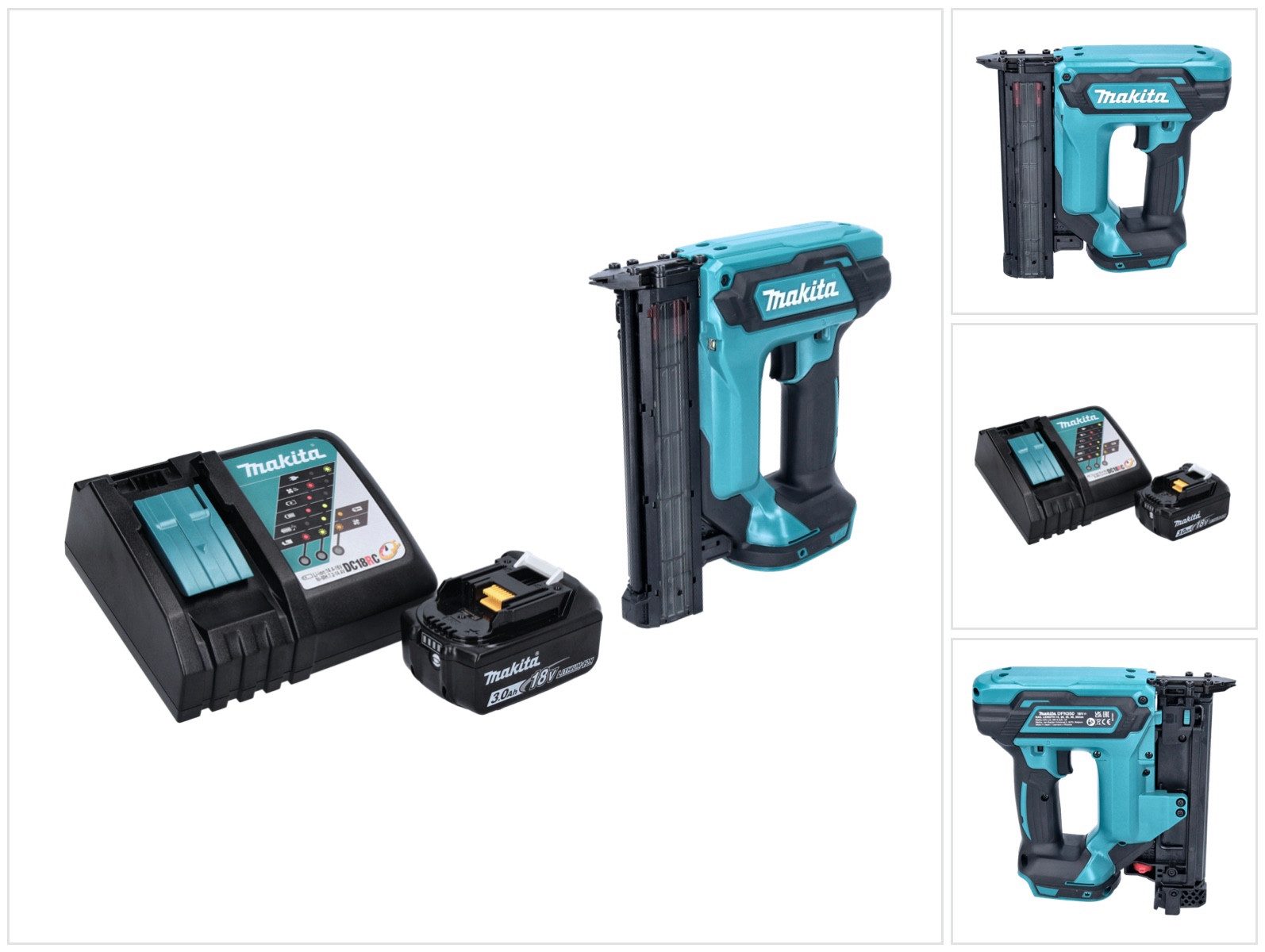 Makita Stauchkopfnagler DFN 350 RG1 Akku Stauchkopfnagler 18 V 15 - 35 ...