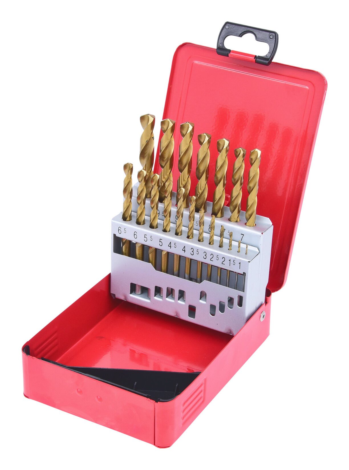 Ks Tools Spiralbohrer 19 Tlg Hss Tin Satz Stahlblechkassette 19