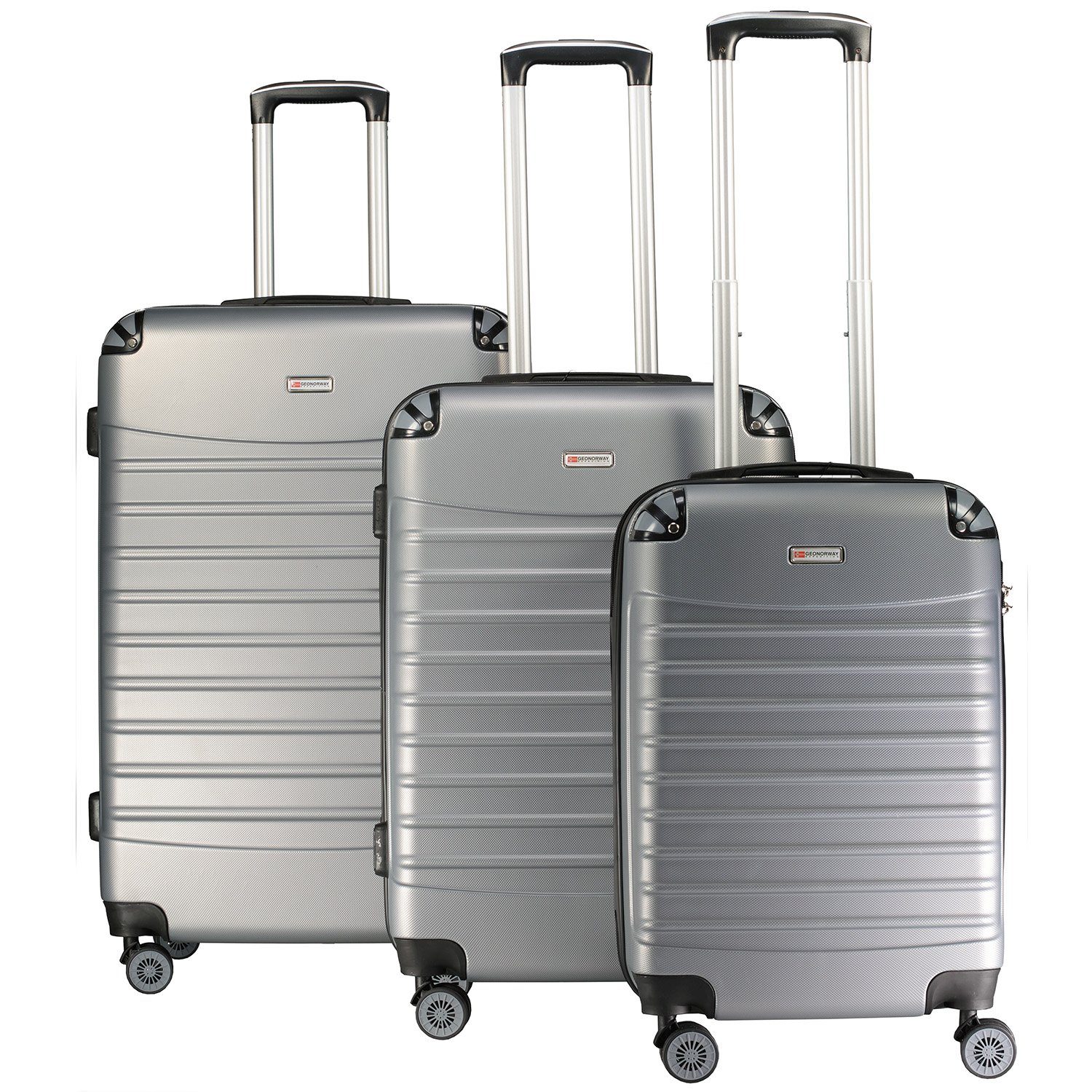 Geographical Norway Kofferset SHOCK Trolley Hartschalenkofferset 3-tlg ...