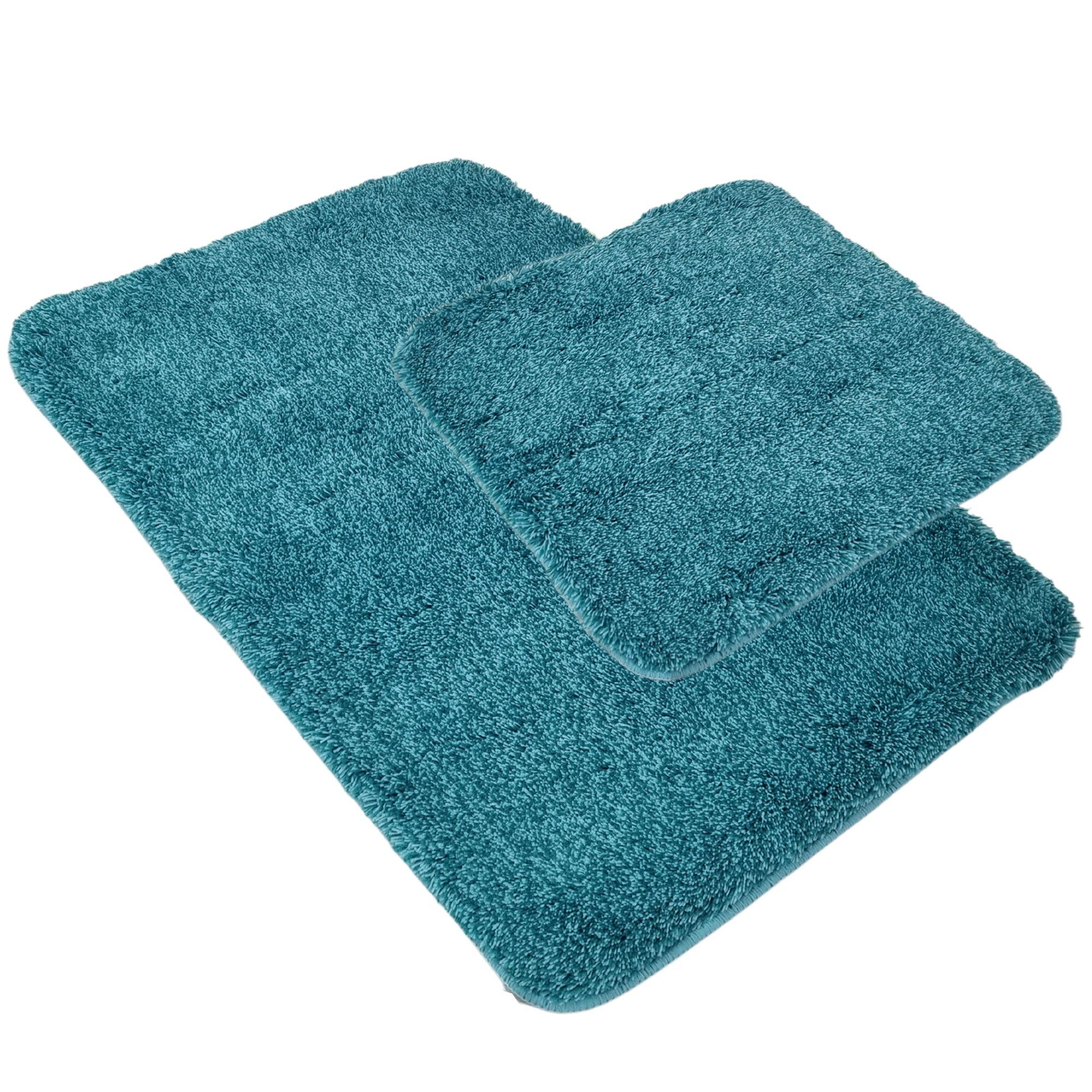 ᐅ Badematte Luxus Badematten Set 2 teilig Melange Ultraweicher ...