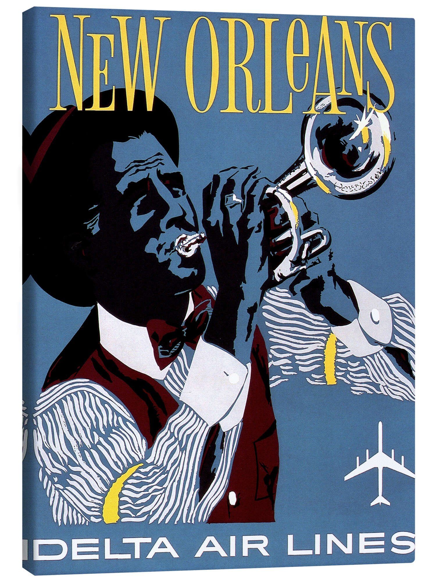 Posterlounge Leinwandbild Master Collection New Orleans Delta Air