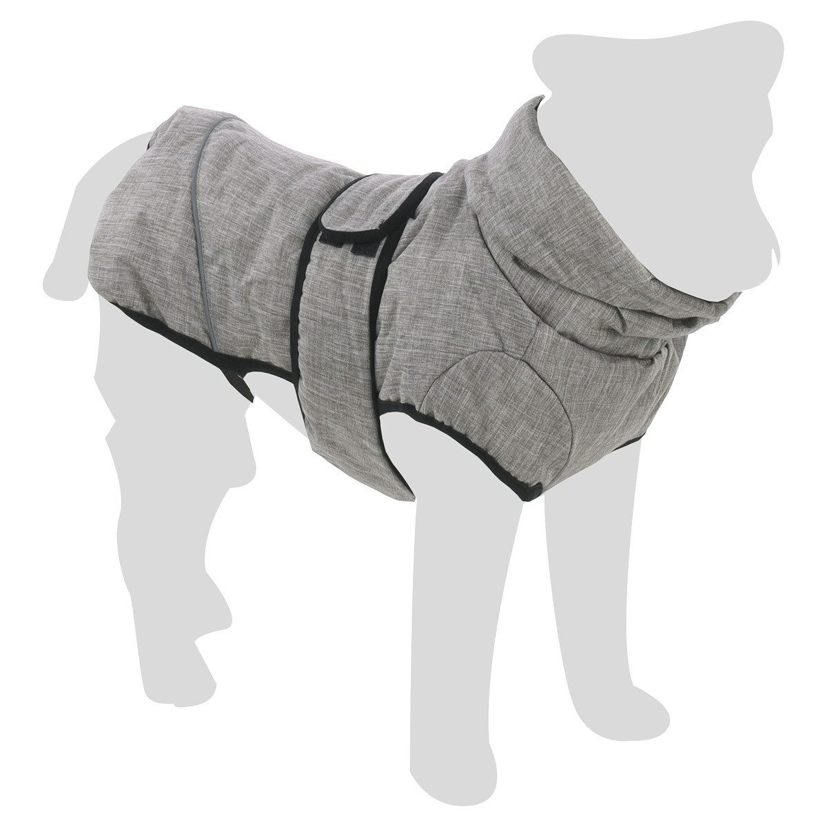 Flamingo Hundemantel Wintermantel Iglu grau