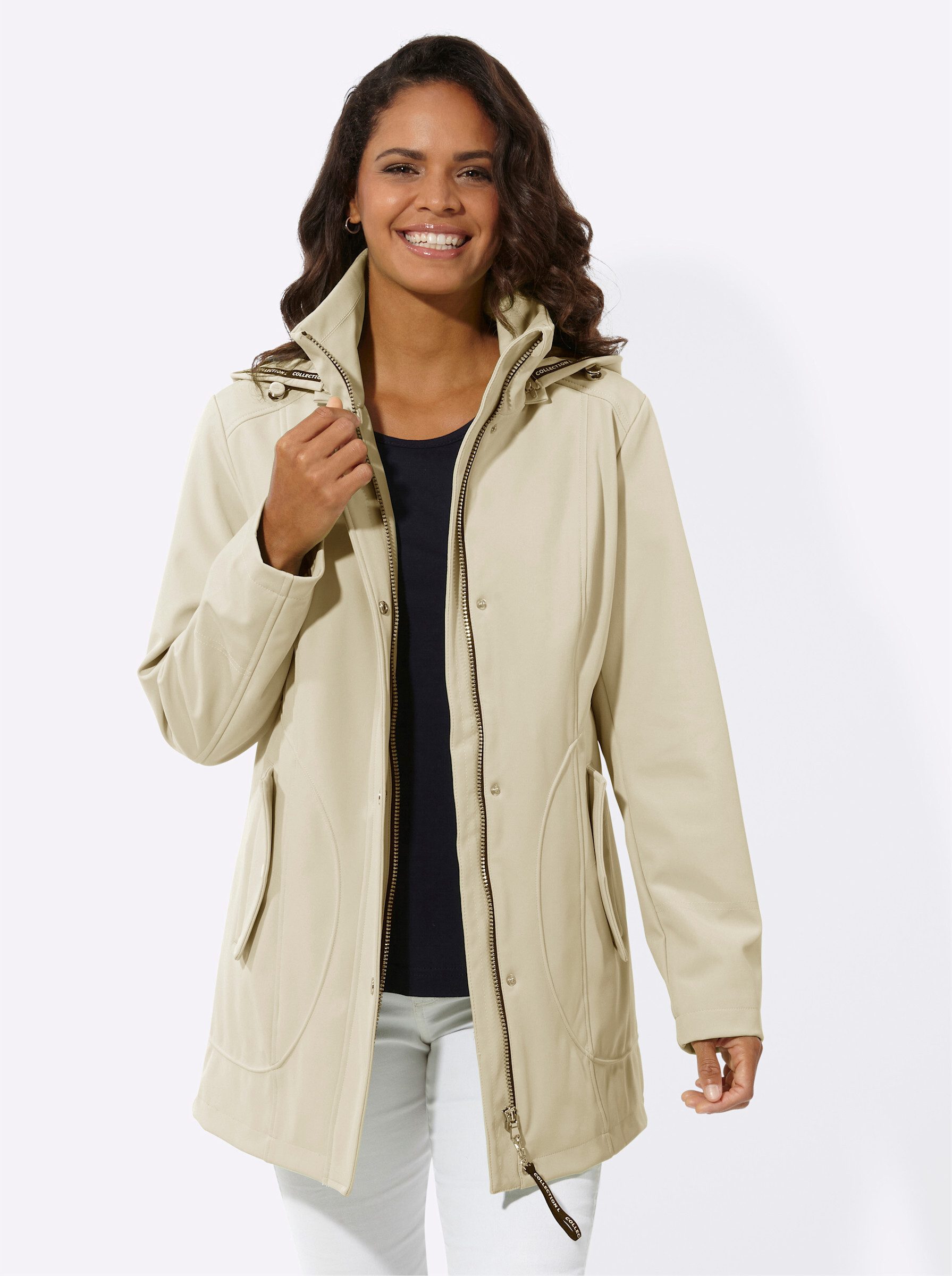 Witt Allwetterjacke Softshelljacke, Figurformende Teilungsnähte