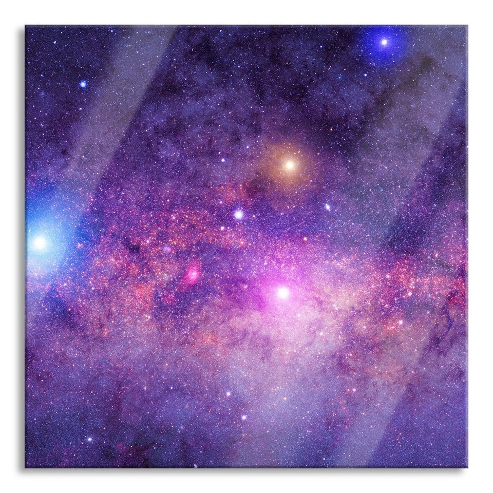 Pixxprint Glasbild Wunderbarer Blick In Das Universum Wunderbarer