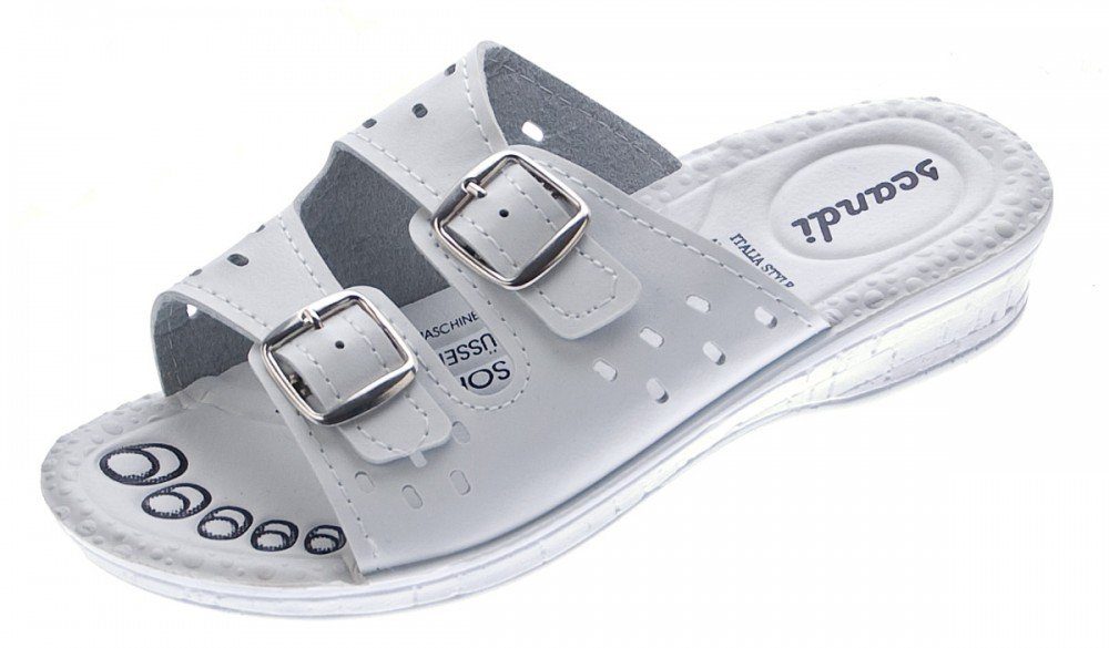 Scandi Damen Pantoletten Clogs Latschen Schuhe Sandalette Sandale Gel ...