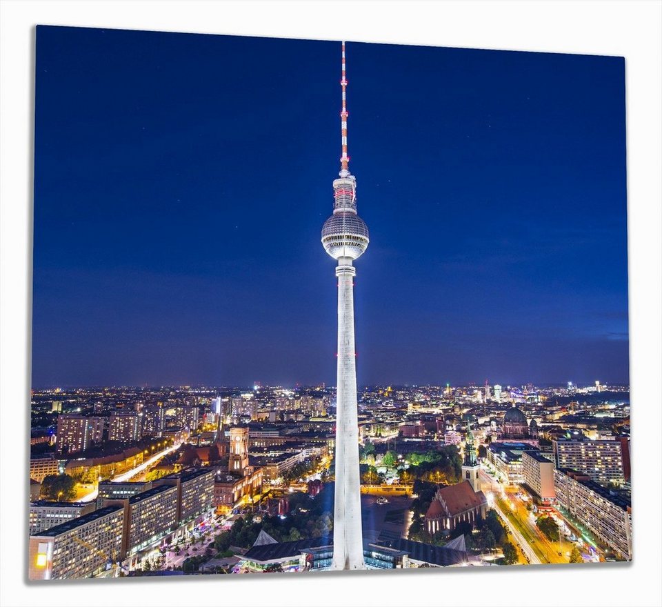 Wallario Herd Abdeckplatte Fernsehturm Berlin Bei Nacht Esg