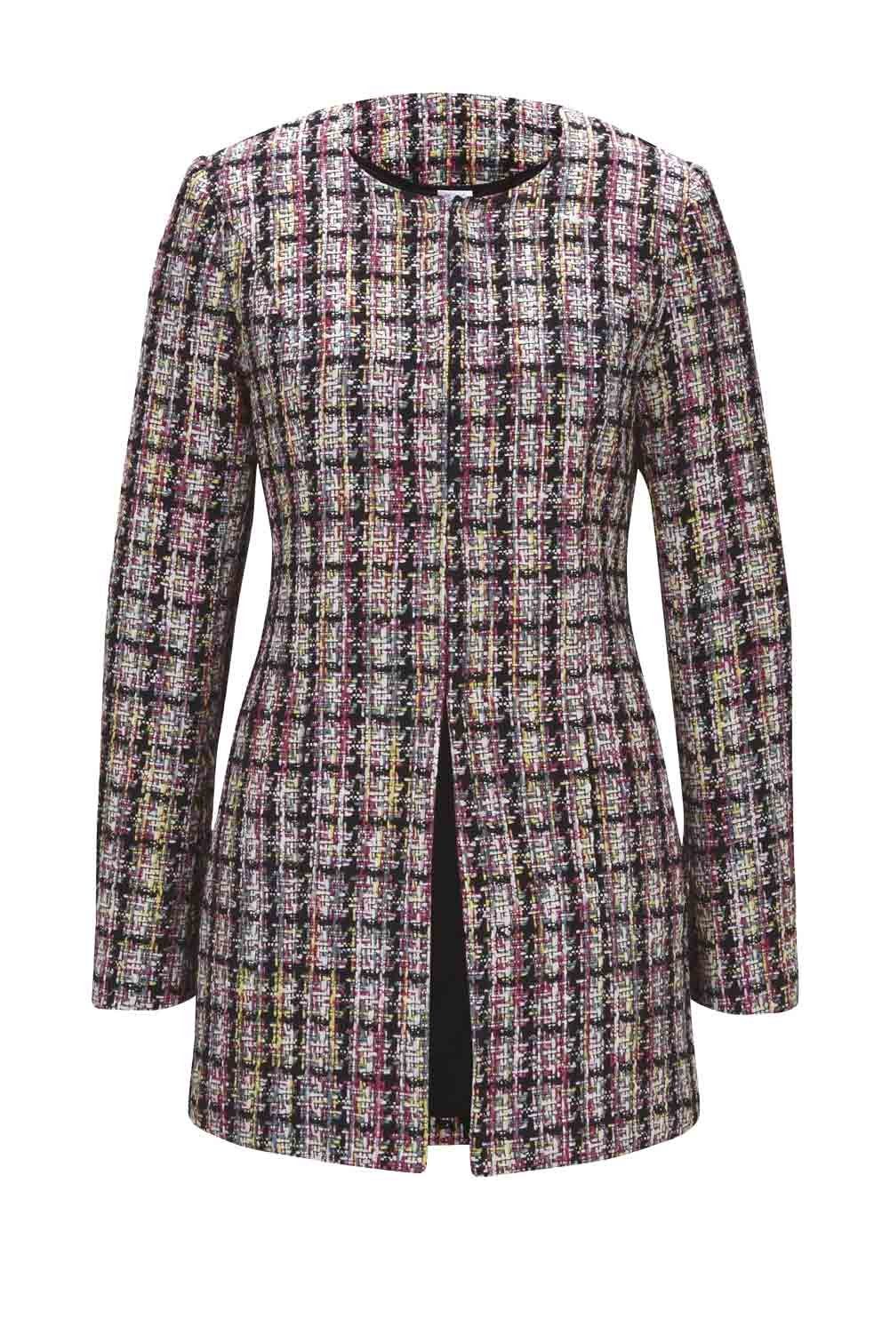Heine Steppjacke Heine Damen Bouclè Longblazer Bunt