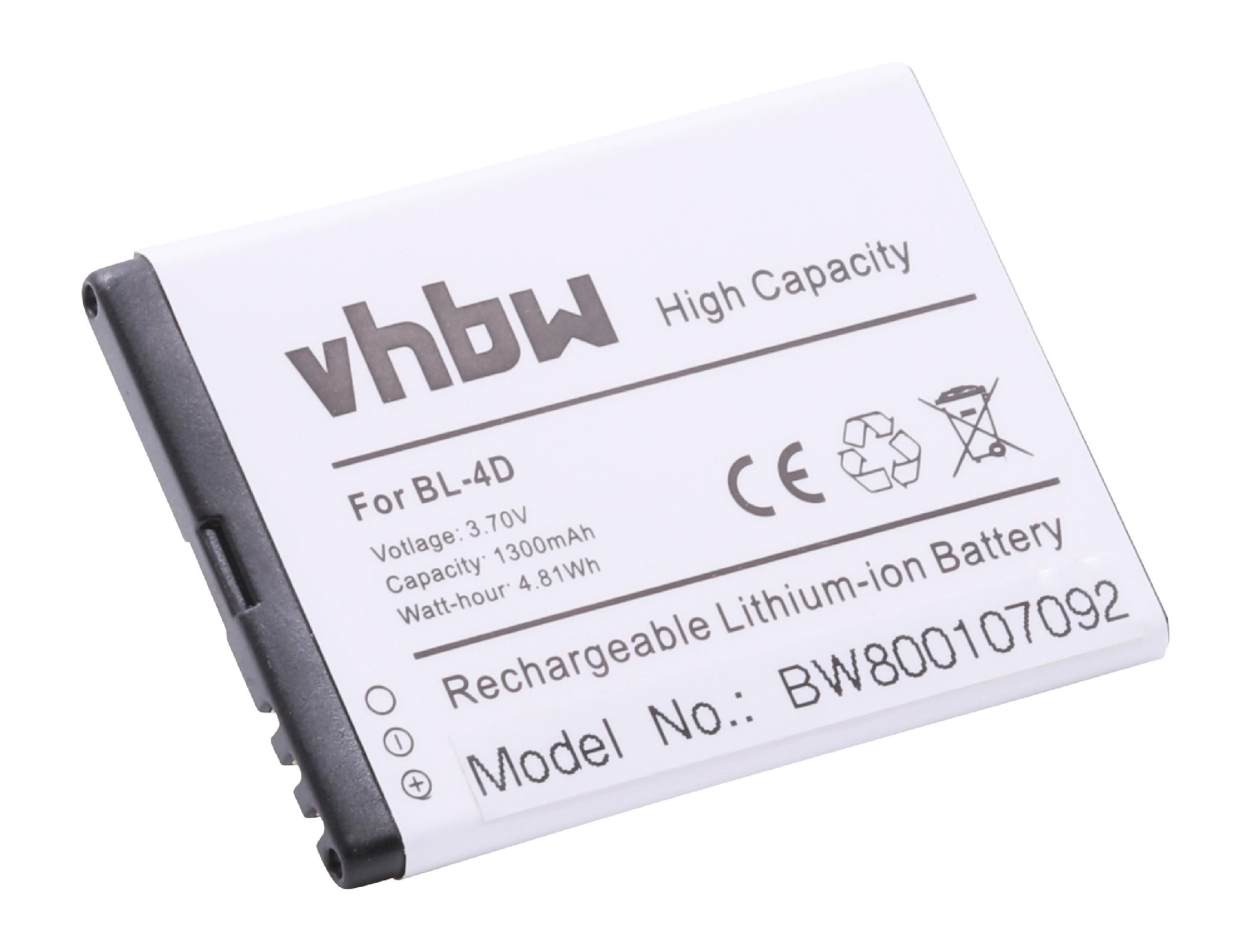 vhbw Smartphone-Akku passend für Binatone Speakeasy 600 Mobilfunk (1300mAh, 3,7V, Li-Ion) 1300 ...