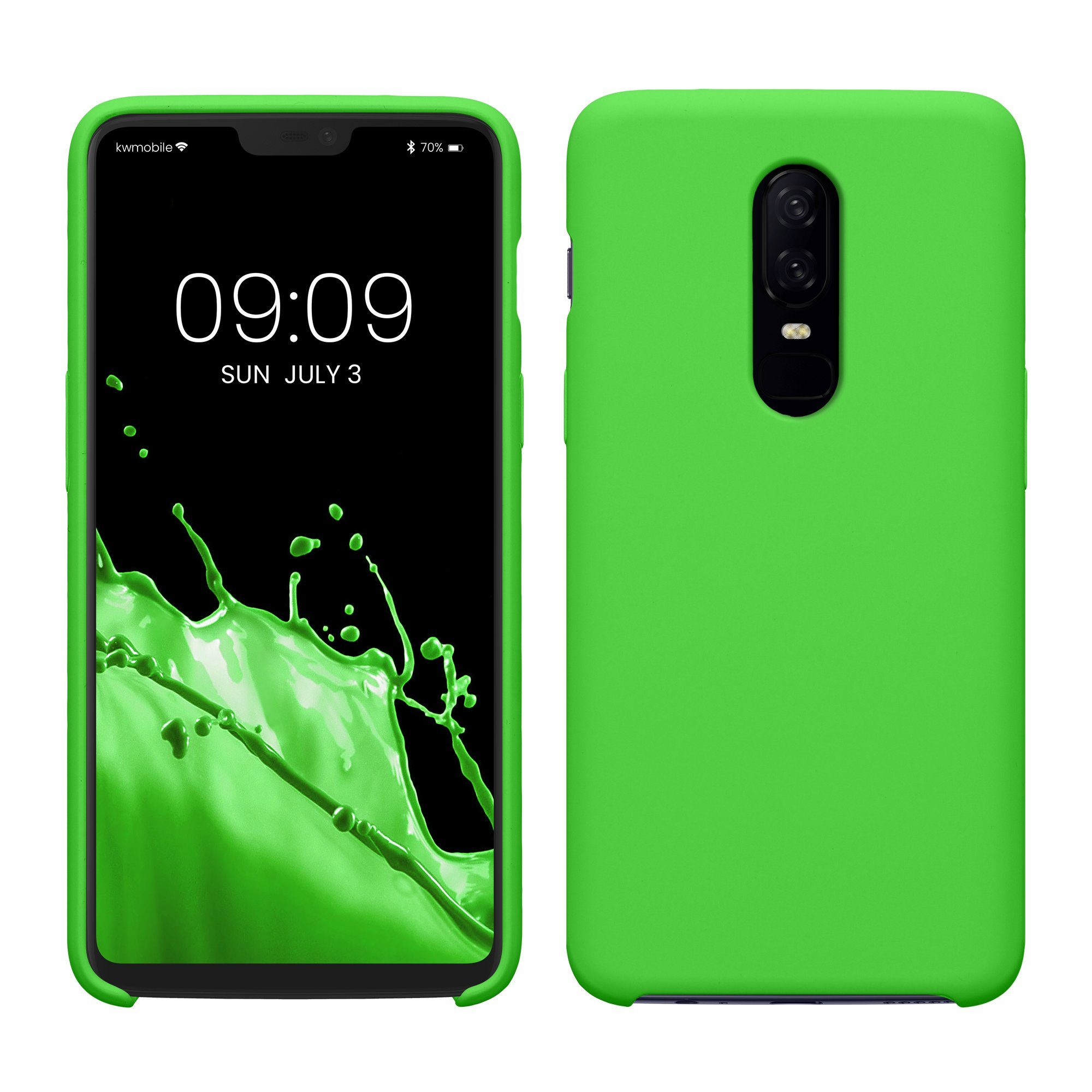 Kwmobile Handyhülle Hülle Für Oneplus 6 Hülle Silikon Gummiert