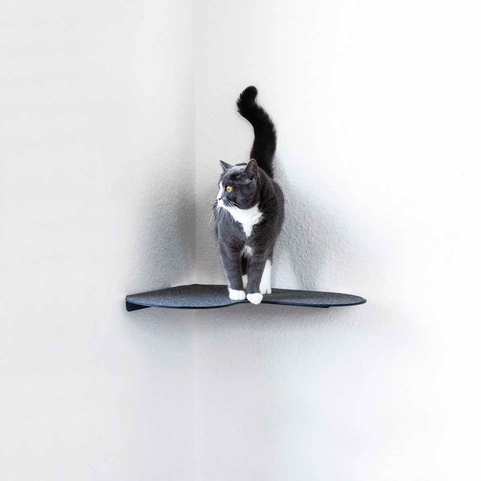 Lucybalu Katzen Wandregal Katzen Wandliege Mit Filzauflage Für Ecken In