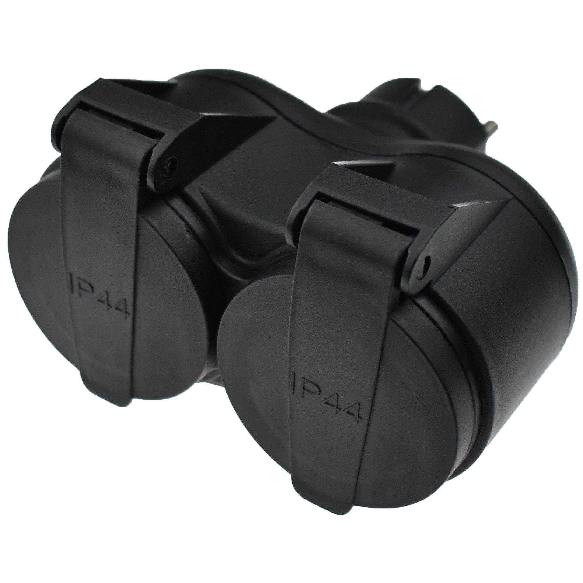 feletec Doppelsteckdose 2-fach Steckdosenadapter mit Deckel IP44 für ...
