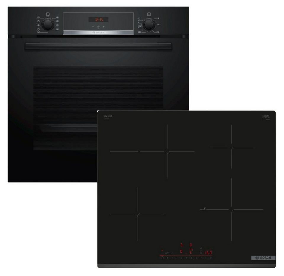 Bosch Backofen Set Ecoclean Teleskopauszug Induktionskochfeld