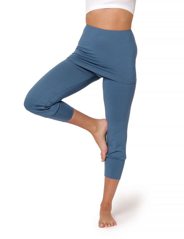 Bellivalini Leggings Yoga Leggings Damen Yogahose Mit Rock 3 4 Blv50